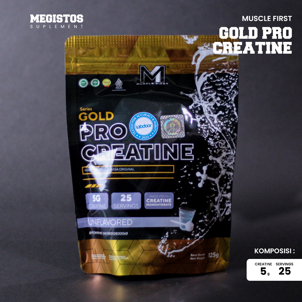 Jual Muscle First Pro Creatine 125 Gram 25 Serving Creatine Monohydrate ...