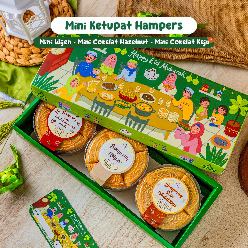 Jual Loves Semprong Mini Ketupat Hampers Parcel Ramadhan (Coklat ...