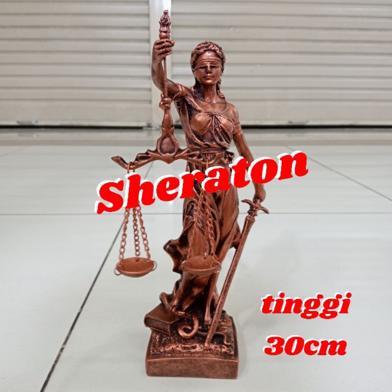 Jual patung Dewi keadilan patung Dewi justice perunggu UK. 30cm ...