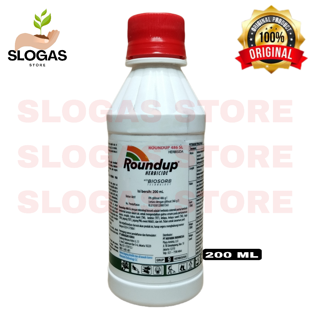 Jual Roundup 486 SL @200 ml - Herbisida Sistemik | Shopee Indonesia