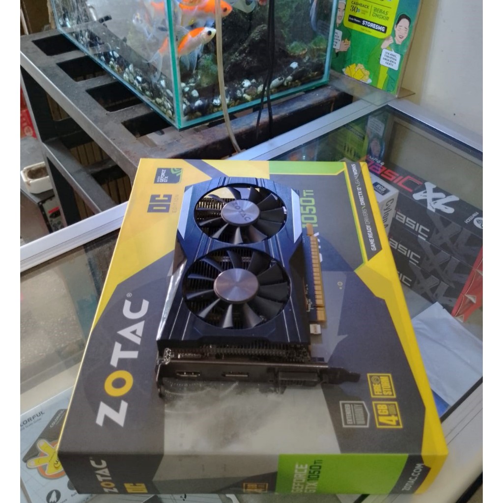 Jual VGA Zotac GTX 1050Ti Tanpa Pin Power Fullset | Shopee Indonesia