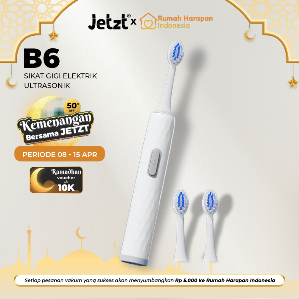 Jual Jetzt B6 Sikat Gigi Electric toothbrush Waterproof IPX8 Ultrasonic ...