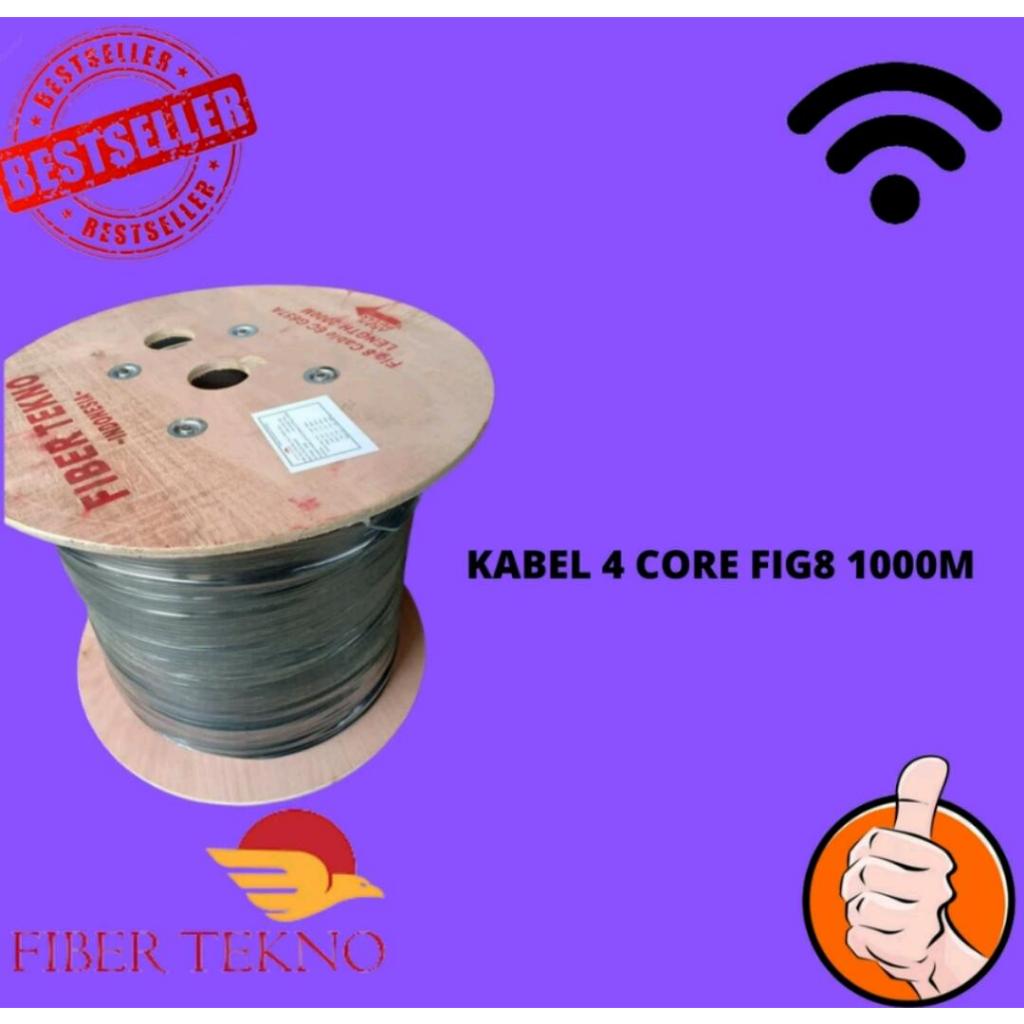 Jual KABEL FO 4 CORE FIG 8 1000M | Shopee Indonesia