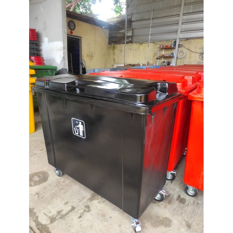Jual TEMPAT SAMPAH BESAR/BAK SAMPAH BESAR 660 LITER RODA | Shopee Indonesia