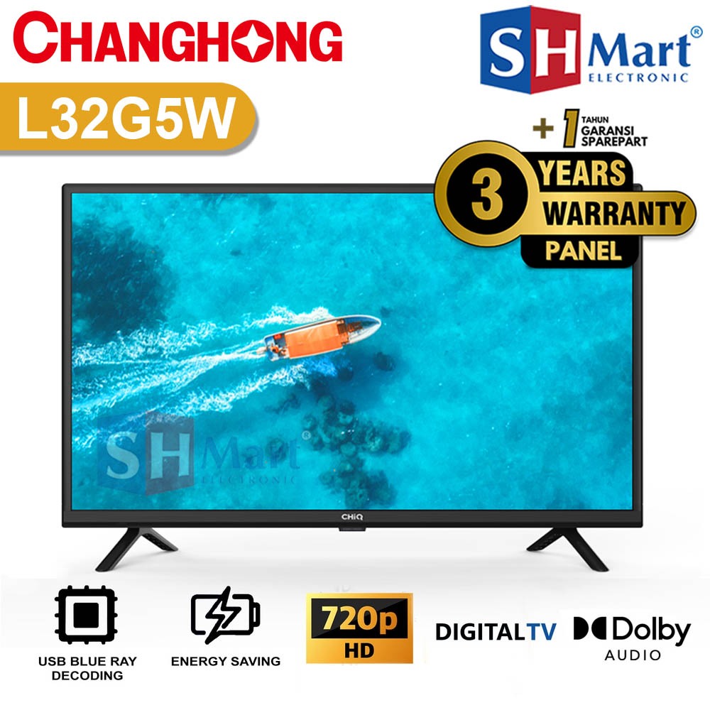 Jual TV CHANGHONG 32 INCH DIGITAL HD TV L32G5W / 32G5W GARANSI RESMI (MEDAN) | Shopee Indonesia