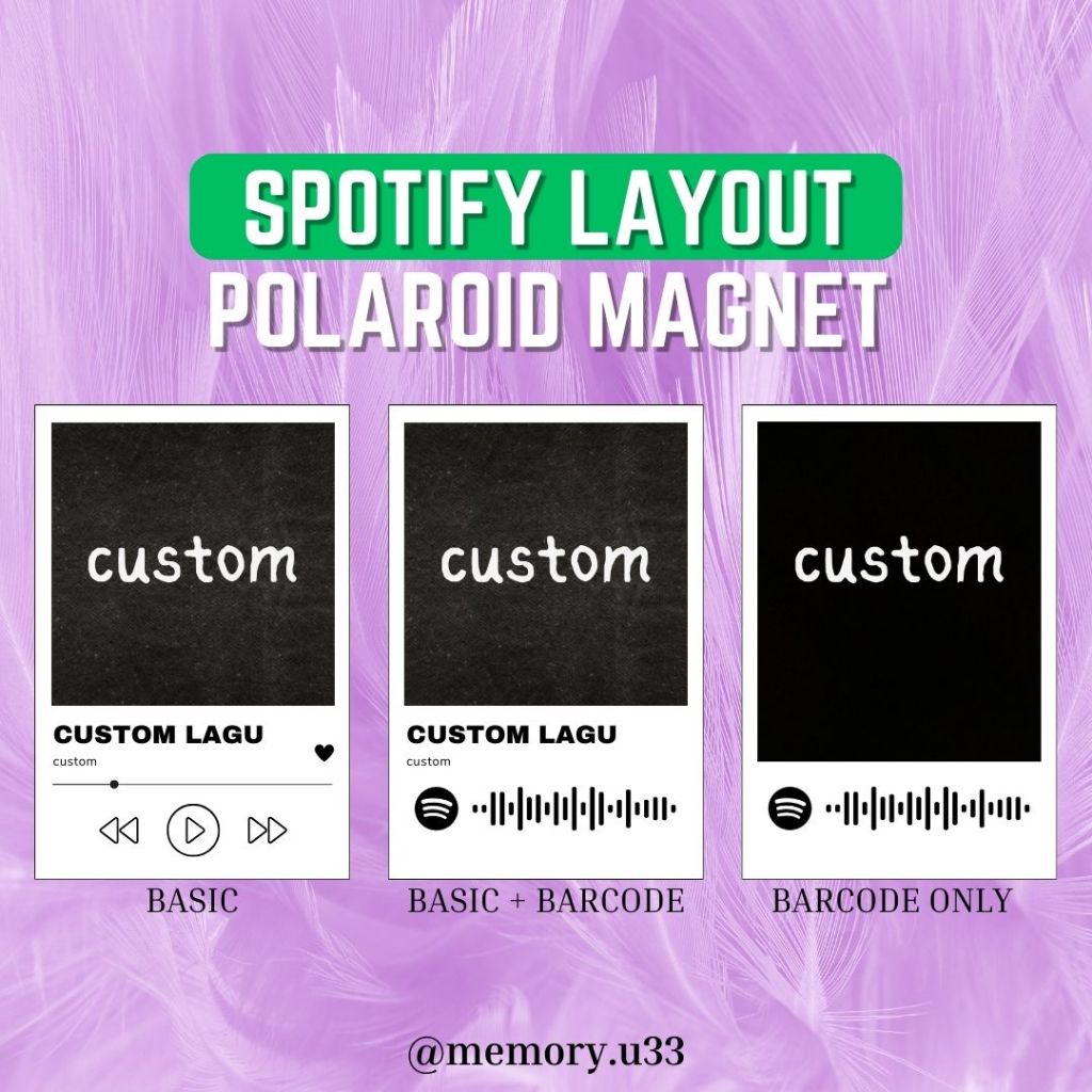 Jual Cetak Foto Magnet Spotify Layout | Shopee Indonesia