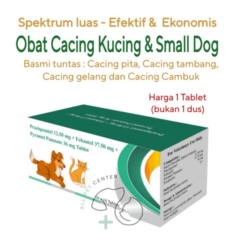 Jual Obat Cacing Kitten Cat Puppy Small Dog Spektrum Luas dan efektif ...