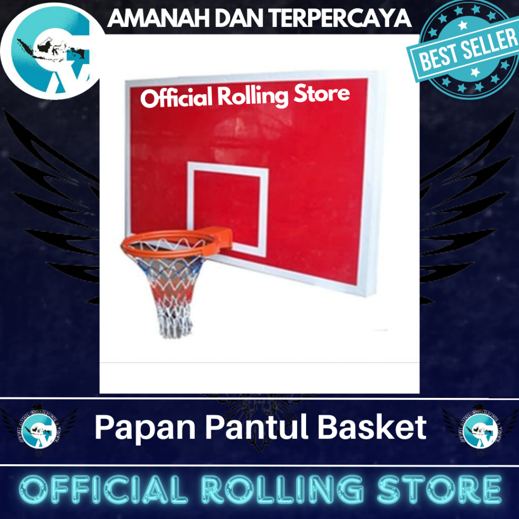 Jual papan pantul basket Fiberglass Berkualitas dengan Ring Per1 ...