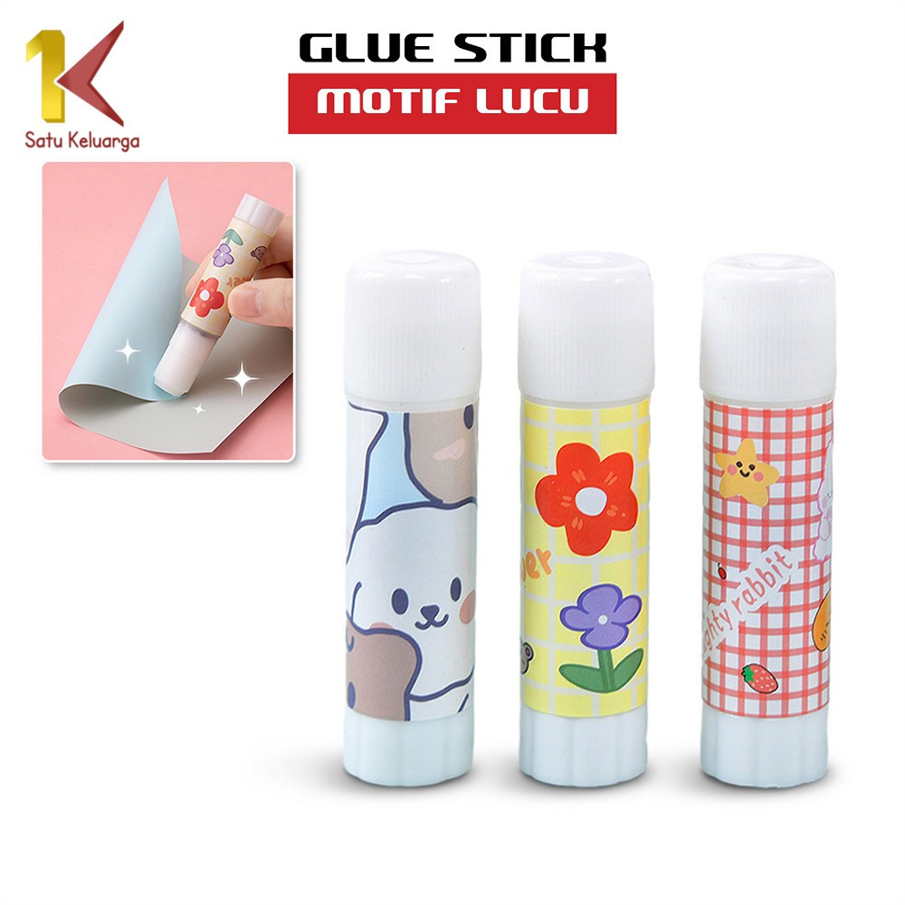 Jual Satu Keluarga Lem Glue Stick Karakter Lucu A88 Lem Kertas Putar ...