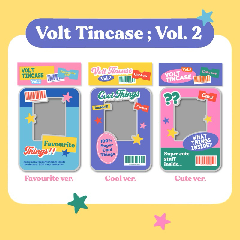 Jual Volt Tincase Vol.2 storage Photocard PC holder MPC SLEEVE tin case ...