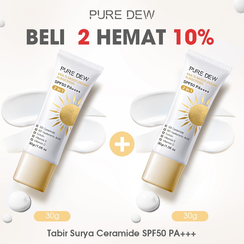 Jual PURE DEW - UV Serum Sunscreen Multi Moisturizing Sunscreen 5X Ceramide Serum Skin Barrier ...