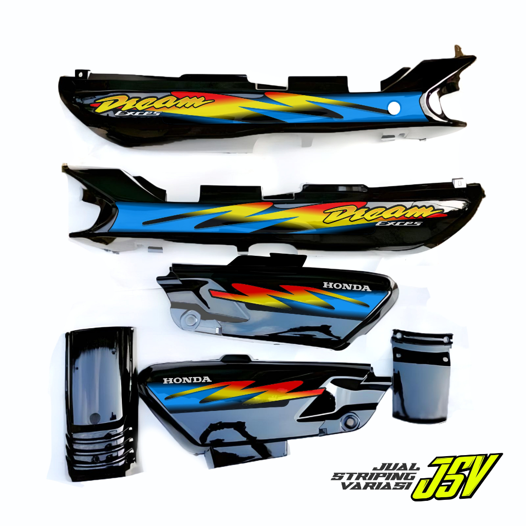 Jual Stiker Variasi Honda Dream 1998 Striping Dream-EX v1 Exces ...