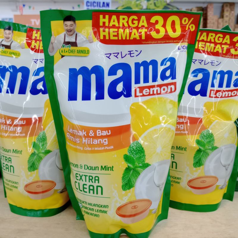 Jual Mama Lemon Extra clean Lemon dan Daun Mint 680ml | Shopee Indonesia