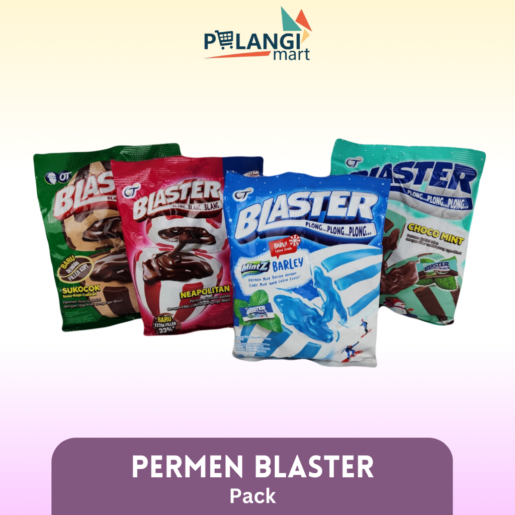 Jual PERMEN BLASTER BAG 125 GR (RANDOM) | Shopee Indonesia