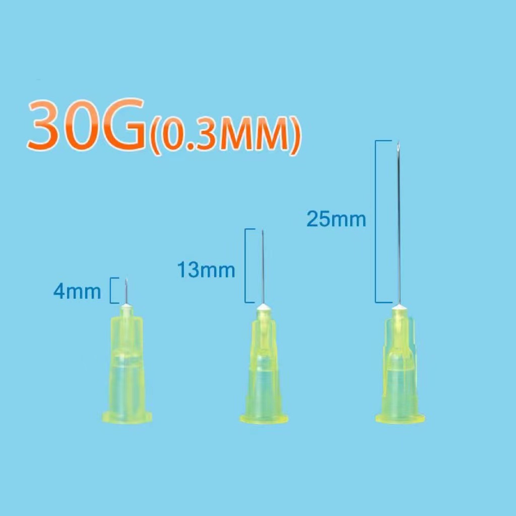 Jual Ecer Jarum Meso 30G X4MM 30GX6MM 30GX13MM 30GX25MM Needle Skin ...