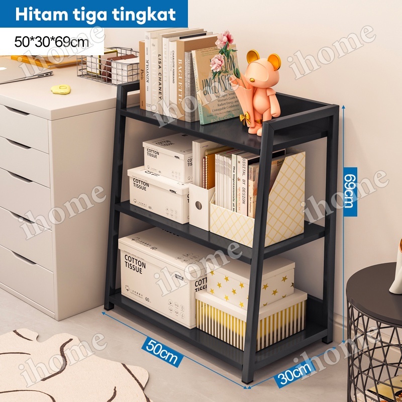 Jual IH Rak Besi Putih Rak Susun Rak Pajangan Rak Serbaguna Rak Buku ...