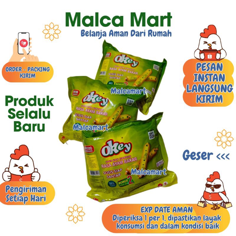 Jual Sosis Okey Sosis Rasa Ayam Bakar 32 pcs | Shopee Indonesia