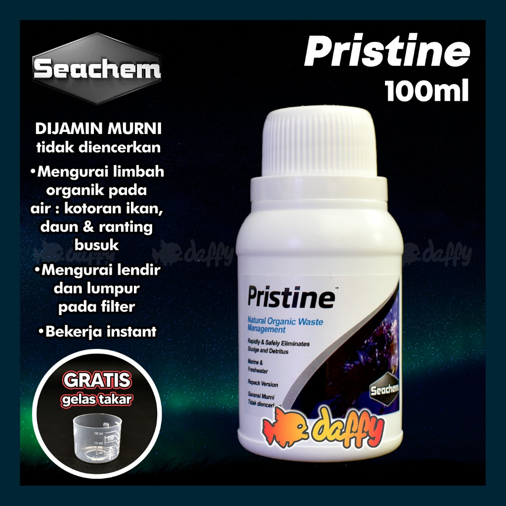 Jual Seachem PRISTINE 100 ml bakteri starter pengurai sampah filtrasi | Shopee Indonesia