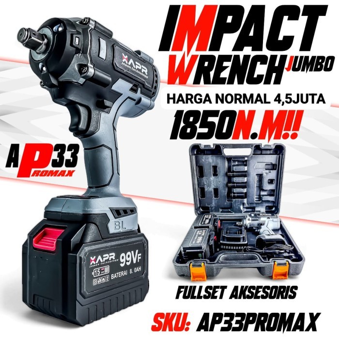 Jual CORDLESS BOR impact wrench APR JAPAN GARANSI RESMI 5THN mesin ...