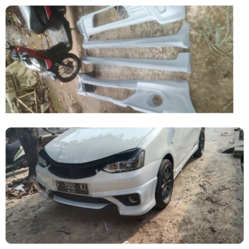 Jual bodykit Toyota Etios Valco model tom,s full st fiber | Shopee Indonesia