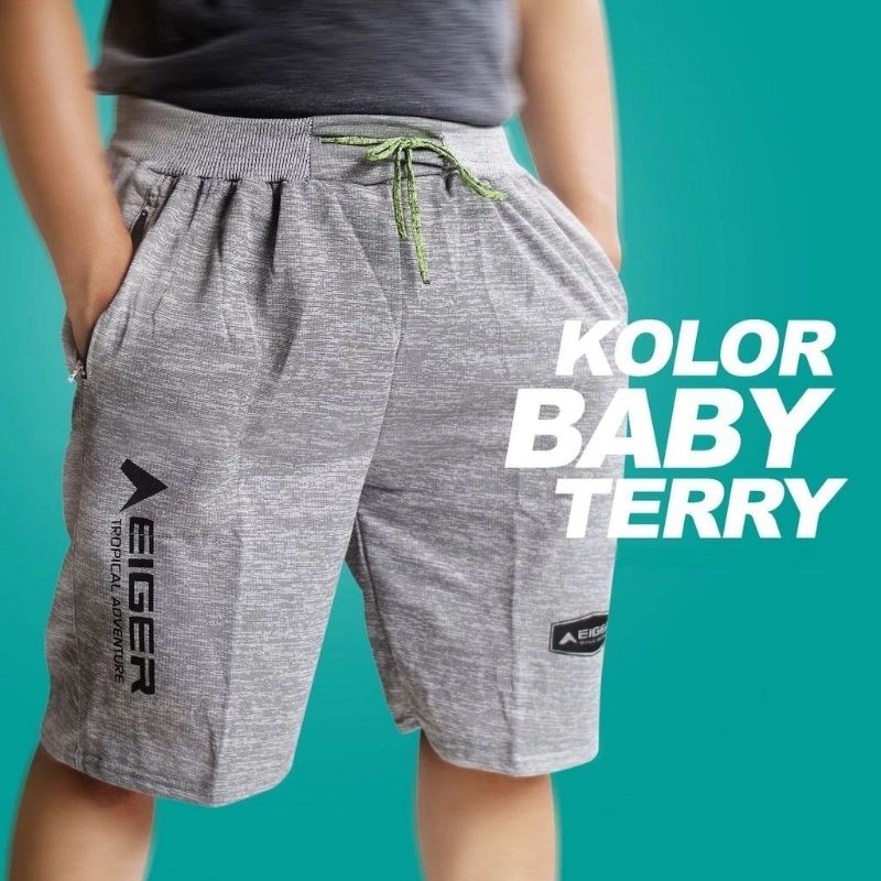 Jual Celana Pendek Kolor Pria Bahan Babyterry Celana Kasual Pinggang ...