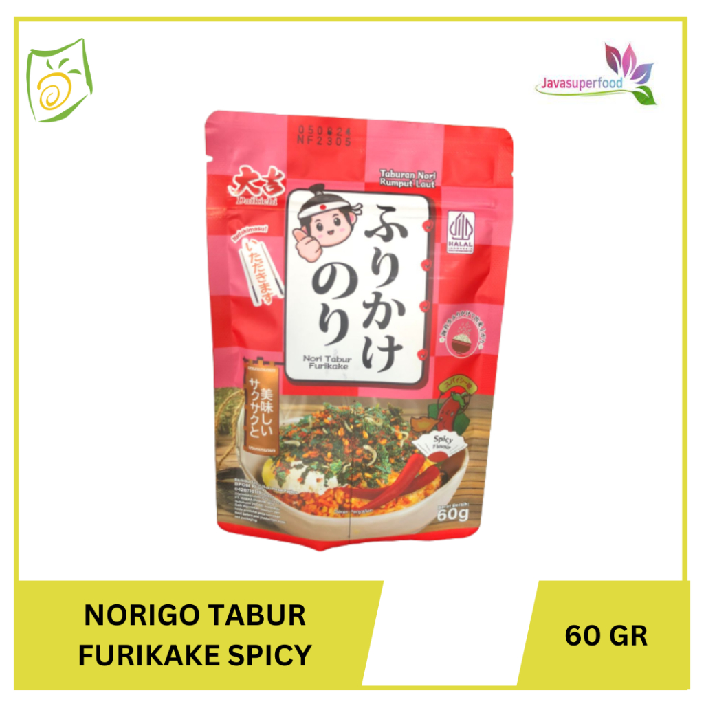 Jual Java Superfood NORIGO TABUR FURIKAKE SPICY 60 GR | Shopee Indonesia