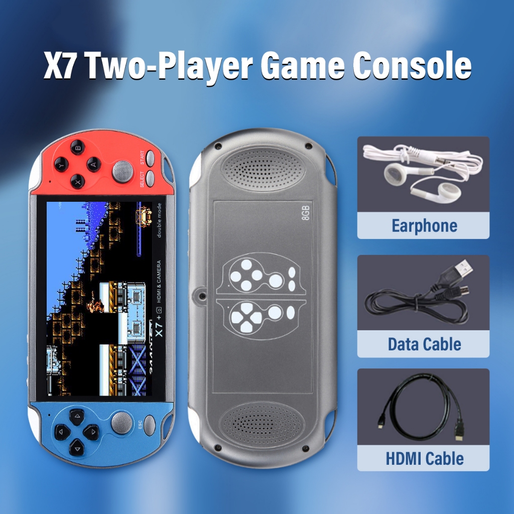 Jual PSP X12/X7PLUS/X80 Gameboy Retro Video Game Console 8GB bawaan 20.000+ game 5,1 inci ...