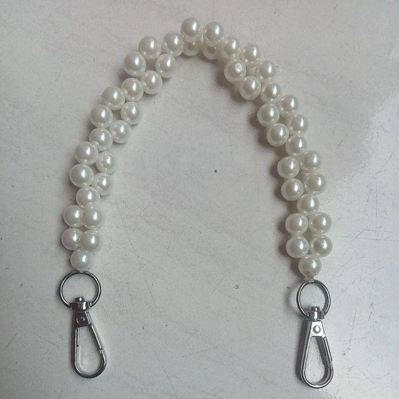 Jual strap tas mutiara rajut 10 mm variasi nikel panjang 34 cm harga ...