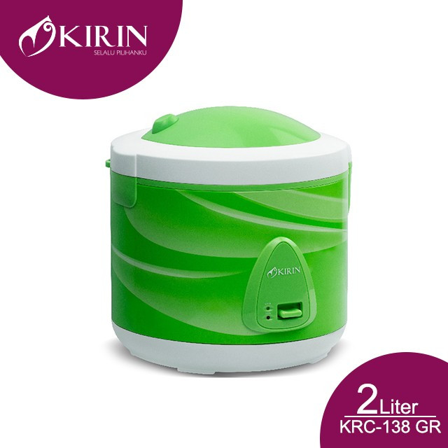 Jual KIRIN Magic Com 2 Liter Rice Cooker - KRC 138 RAINBOW (Green) | Shopee Indonesia