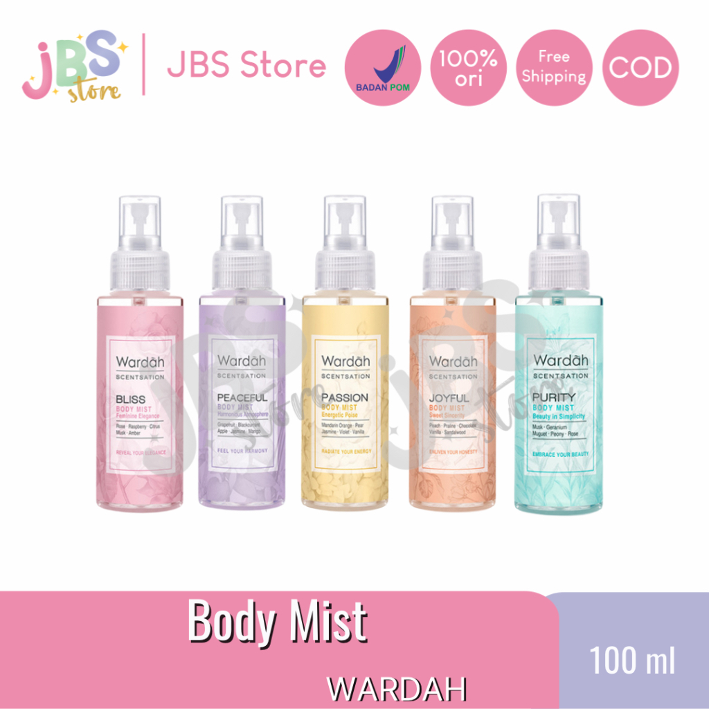 Jual Wardah Scentsation Body Mist 100 ml | Shopee Indonesia