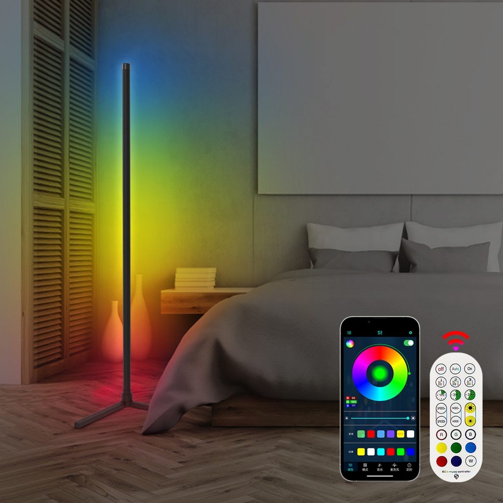 Jual Warna Kontrol Jarak Jauh Lampu Led Sudut Tinggi RGB Floor Stand ...