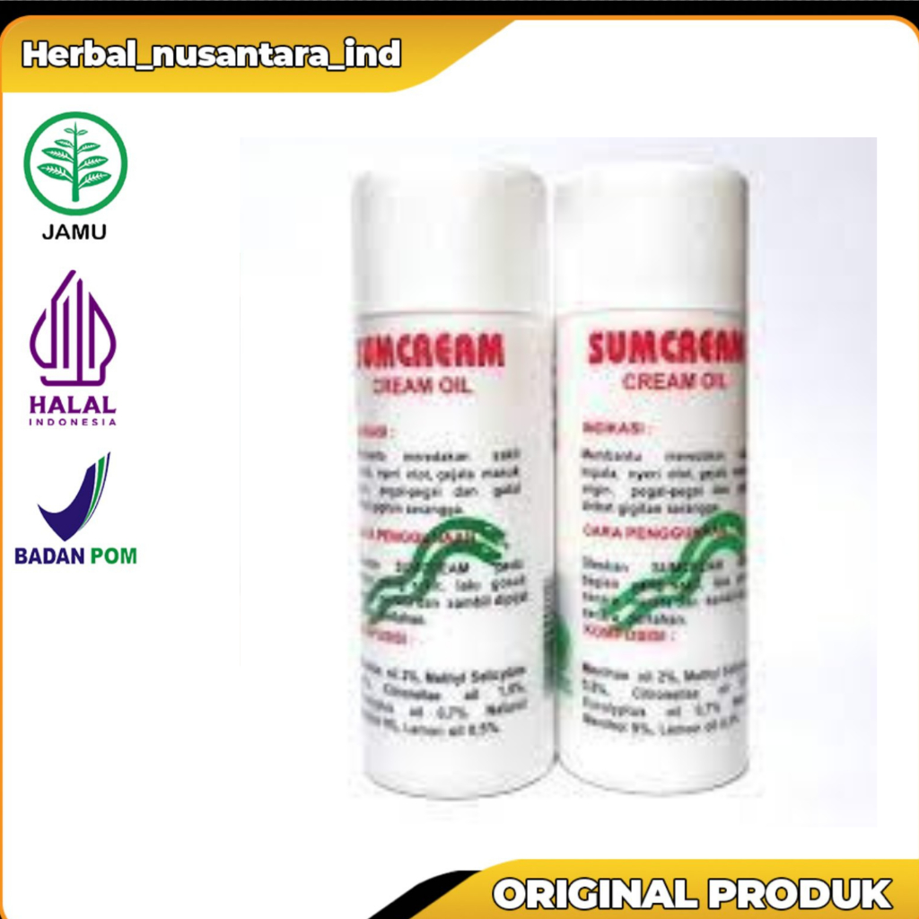 Jual SUMCREAM SUMBAWA OIL - SUM CREAM PENGGANTI SUN CREAM – OTOT SENDI ...