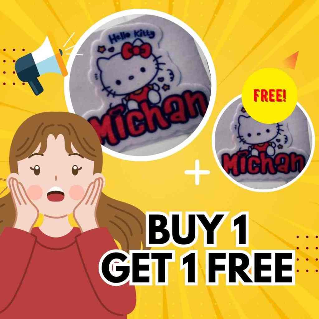 Jual STIKER CUSTOM NAMA HELLO KITTY 5 pcs (PROMO BUY 1 GET 1 FREE ...