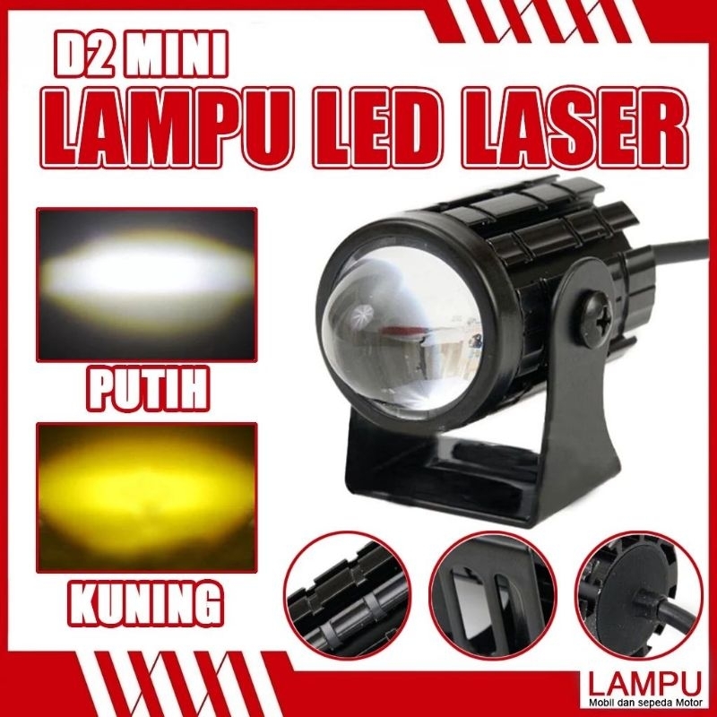 Jual LAMPU TEMBAK LASER LED MINI 2 WARNA LAMPU TEMBAK SOROT FOGLAMP ...