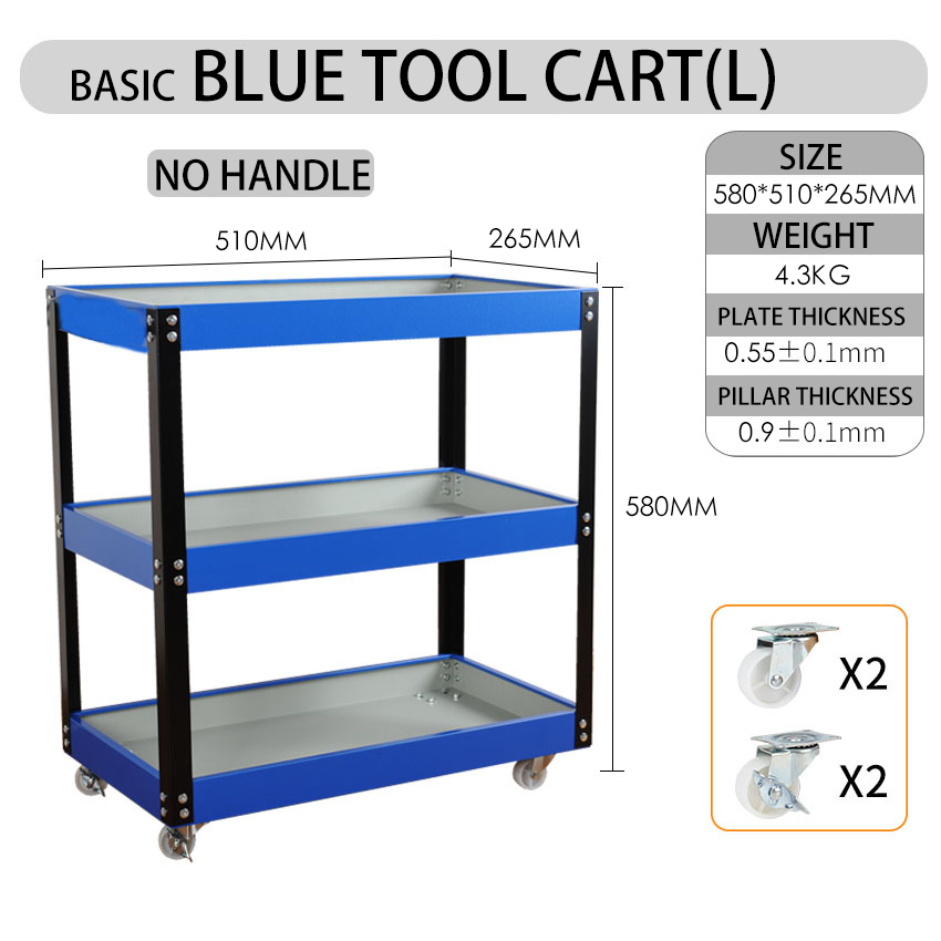 Jual Reaim Troli Bengkel Rak 3 Susun Trolly Besi Trolley Gerobak Alat ...