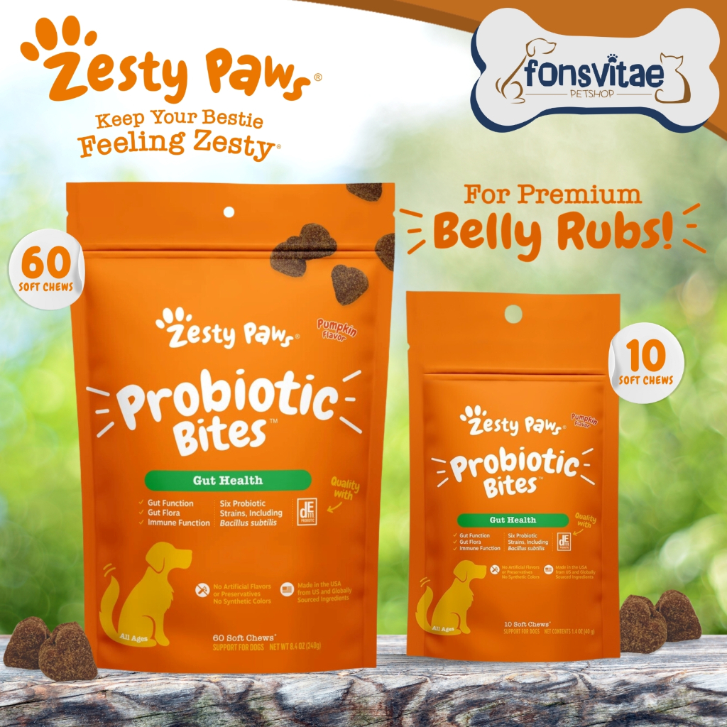 Jual Zesty Paws Probiotic Bites for Dogs - Vitamin Pencernaan Anjing ...