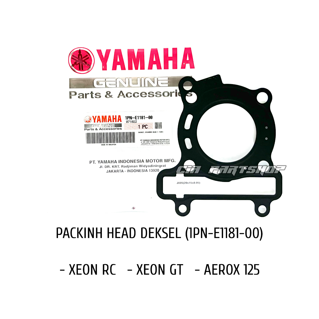Jual PACKING DEKSEL / HEAD XEON RC AEROX 125 XEON GT ORIGINAL YAMAHA ...