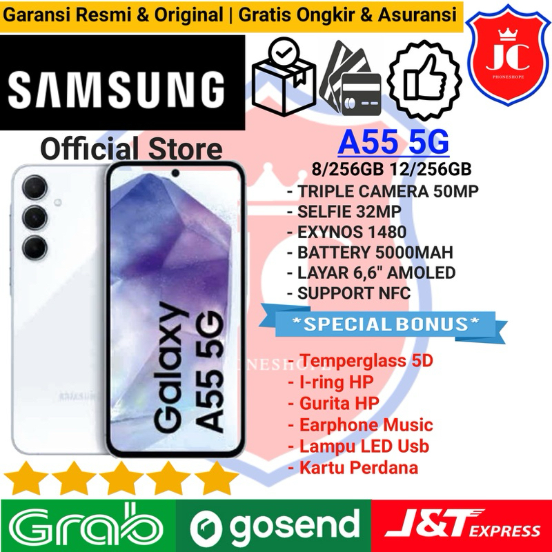 Jual SAMSUNG A55 5G RAM 12/256GB 8/256GB GARANSI RESMI | Shopee Indonesia
