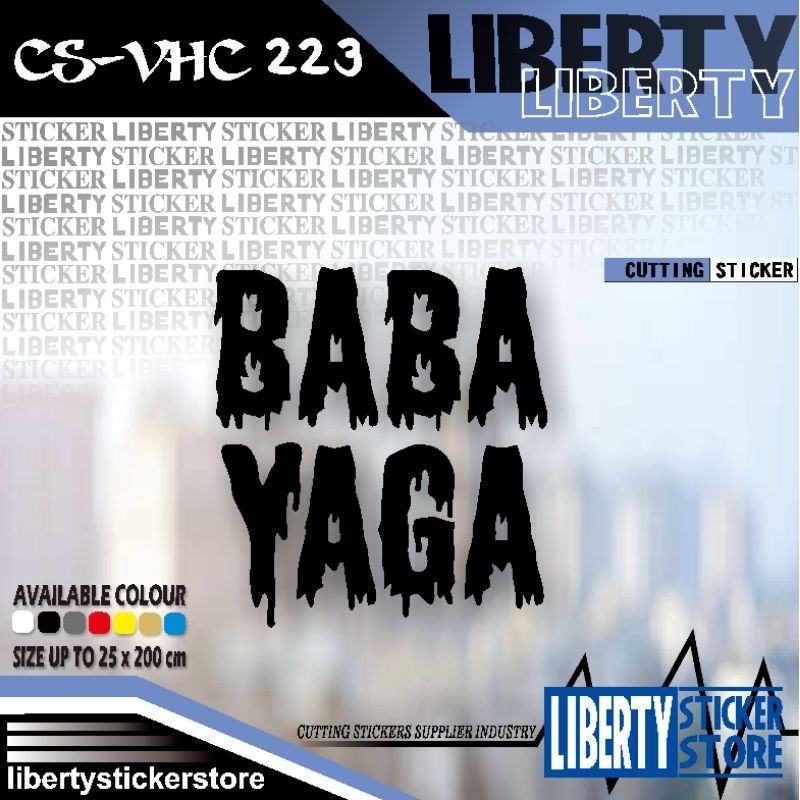 Jual cutting sticker baba yaga blood | cutting stiker baba yaga blood ...