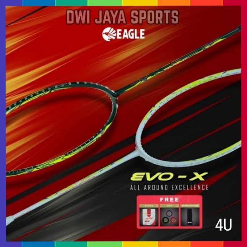 Jual Raket Badminton Eagle Evo X | Raket Eagle (Even Balance) | Shopee Indonesia