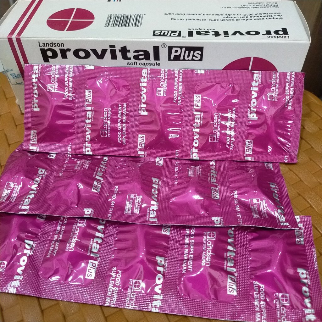Jual PROVITAL plus multivitamin untuk kesehatan tubuh BOX 50 KAPSUL ...