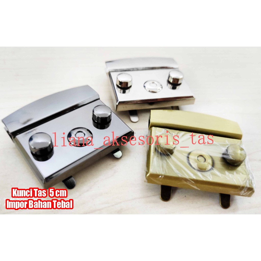 Jual KUNCI SODOK TAS 5 CM BAHAN TEBAL IMPOR PREMIUM - KANCING TAS SODOK ...