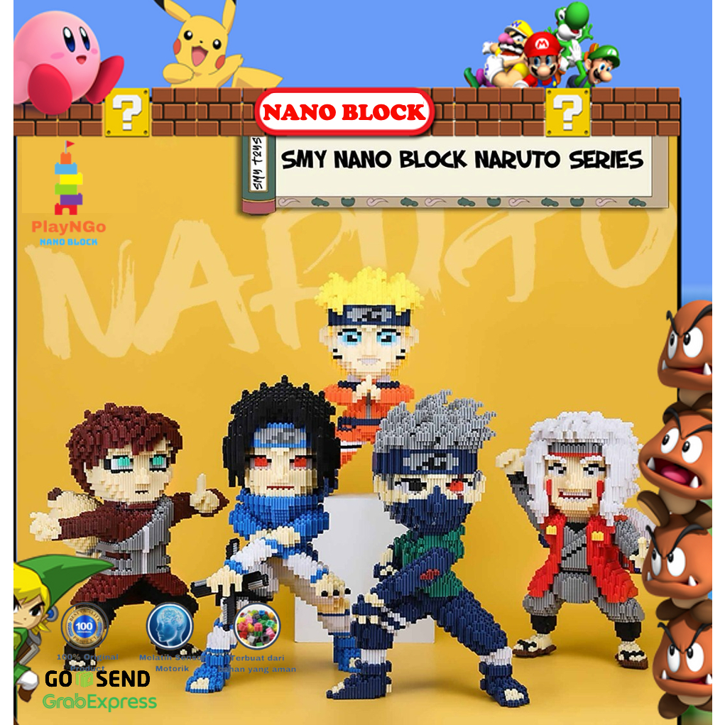 Jual Original Nano Blocks NARUTO SERIES 3D Model medium size, Mainan ...