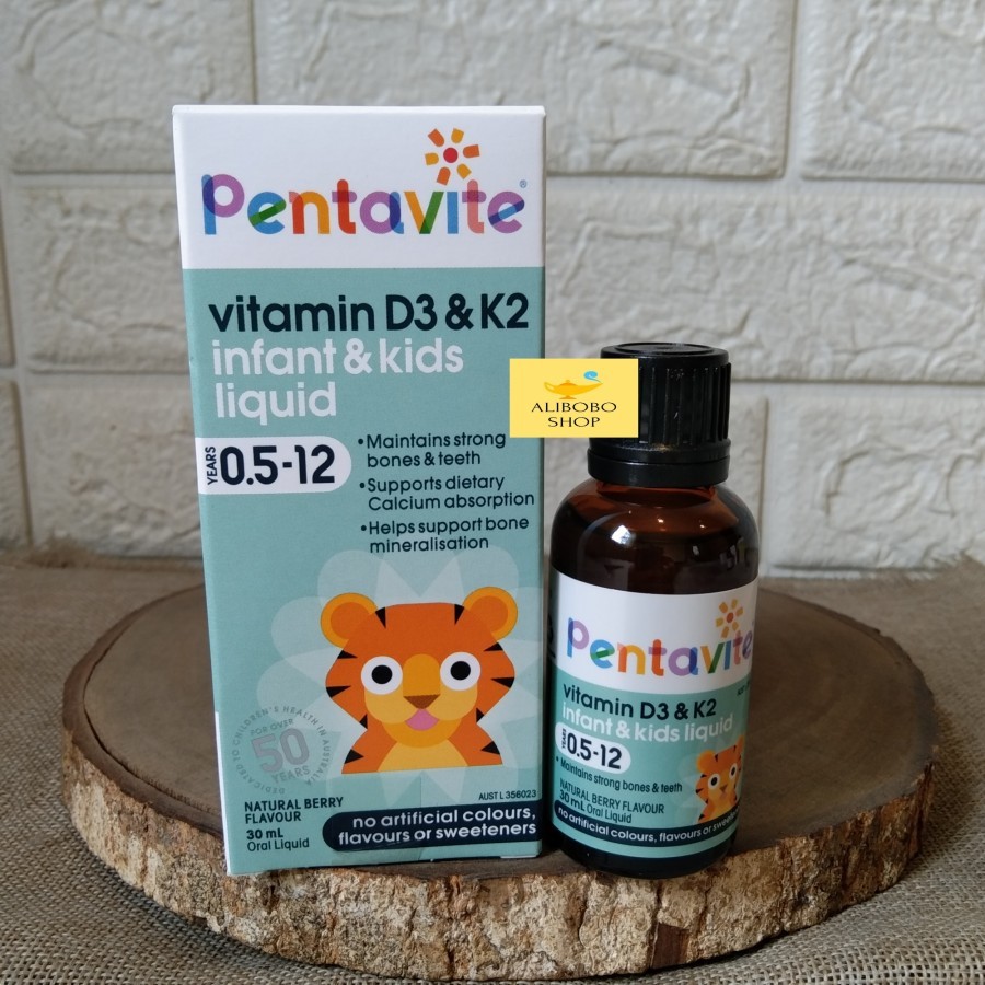 Jual PENTAVITE VITAMIN D3 & K2 INFANT & KIDS LIQUID 30 ML | Shopee ...