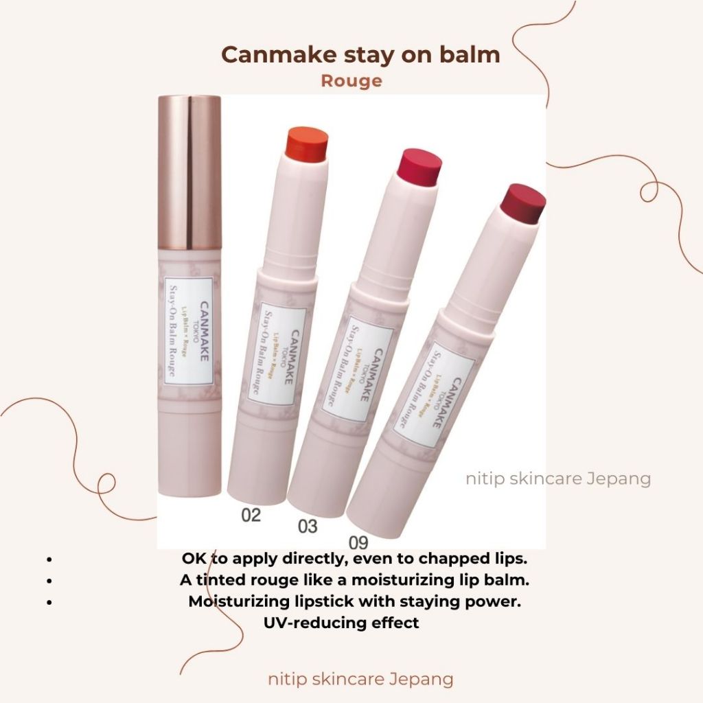 Jual canmake stay on balm rouge original canmake japan | Shopee Indonesia