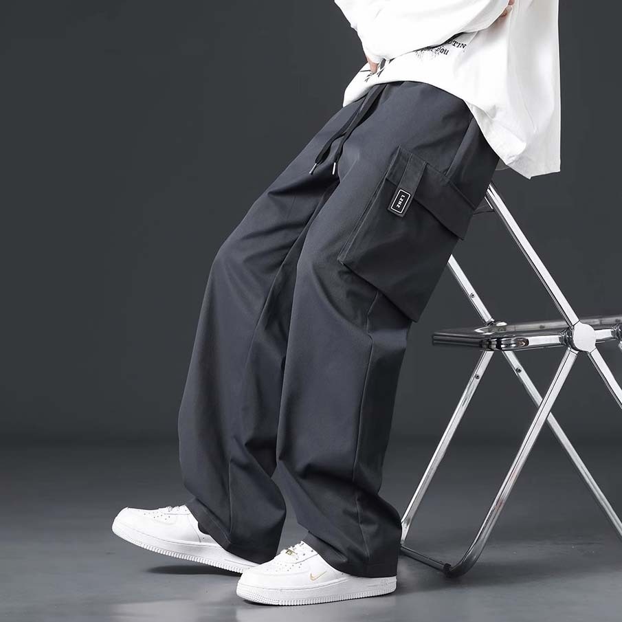 Jual celana Cargo panjang Pria Fashion Longgar Celana Kulot Cargo Pants Oversize Celana Cargo ...