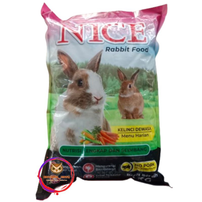 Jual NICE RABBIT FOOD PAKAN NICE KELINCI DEWASA MENU MAKANAN HARIAN 1KG ...
