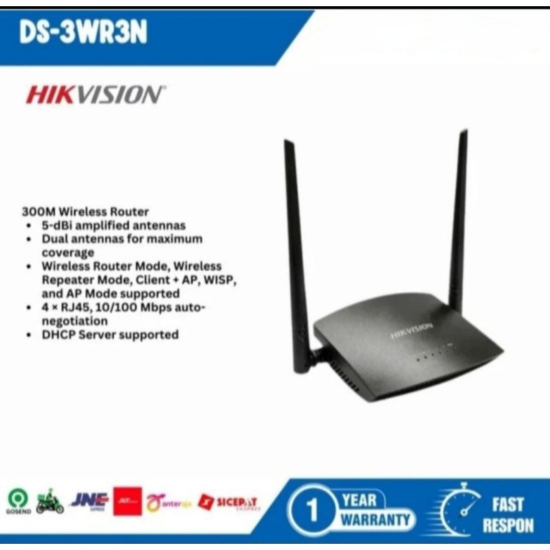 Jual HIKVISION DS 3WR3N 300M Wireless Router | Shopee Indonesia