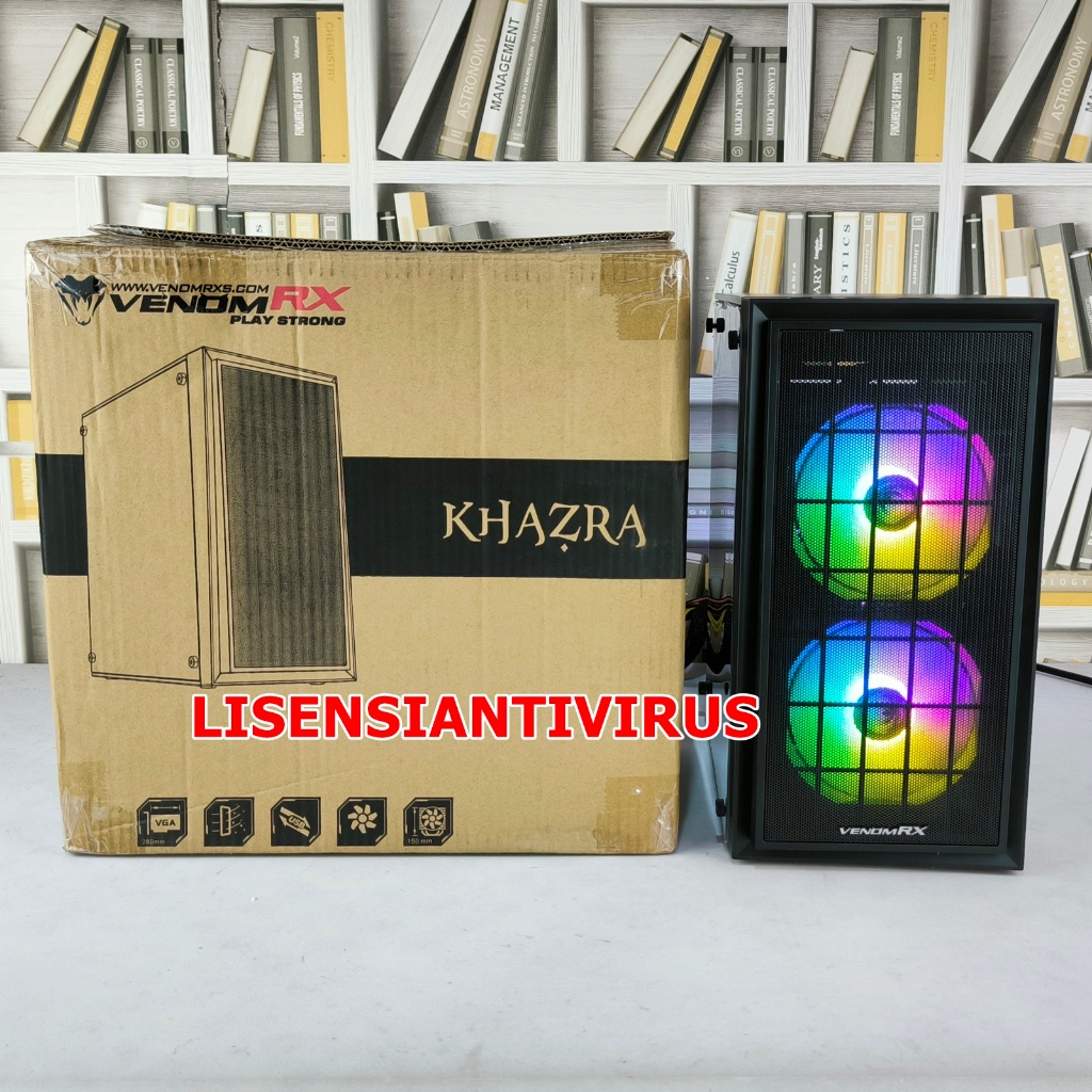 Jual Casing VenomRX Khazra mAtx include 2 RGB Fan Side Tempered Glass ...