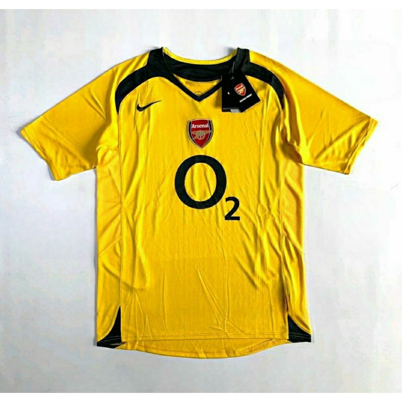 Jual Retro | Jersey Bola Vintage Arsenal Away Kuning 2005-2006 Grade ...